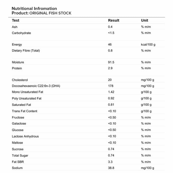 Fresh and Flavorful Original Fish Stock in Singapore | Shane’s Kitchen ...